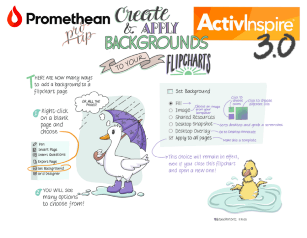 Create and apply backgrounds to your flipcharts - Learn Promethean