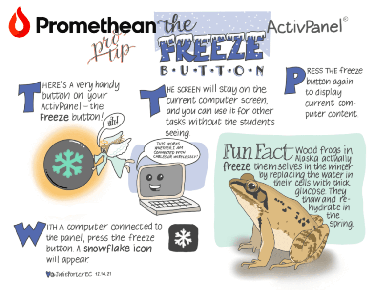 The Freeze button - Learn Promethean