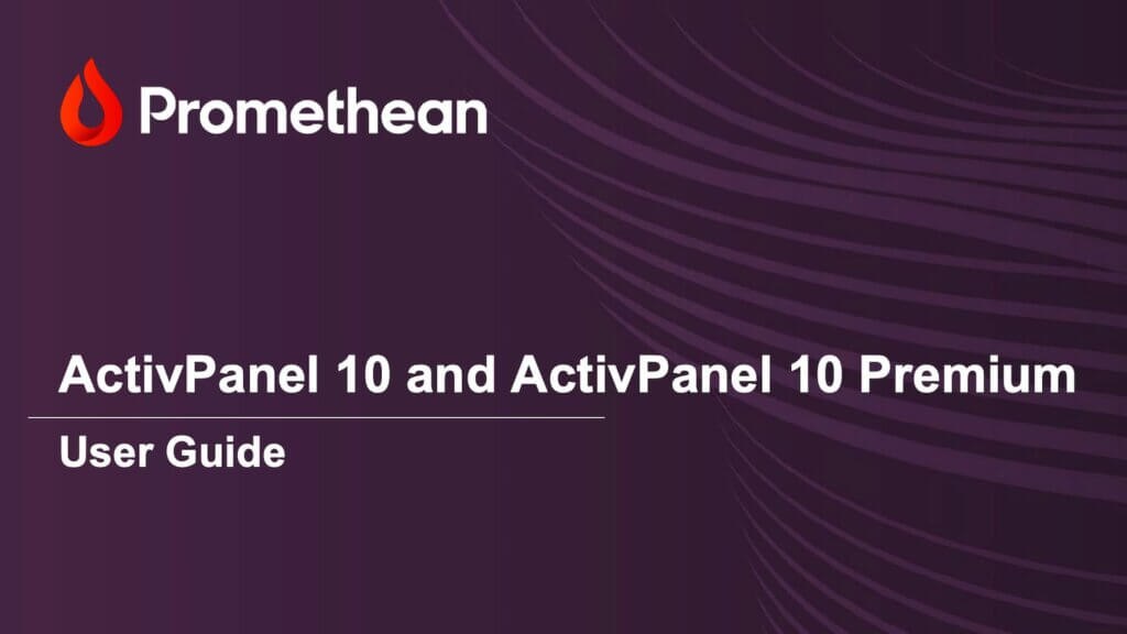 ActivPanel 10 - Learn Promethean